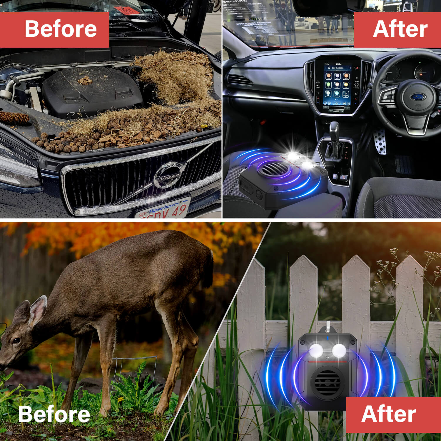 Magnet Ultrasonic Animal Repellent（UR06) - x-pest