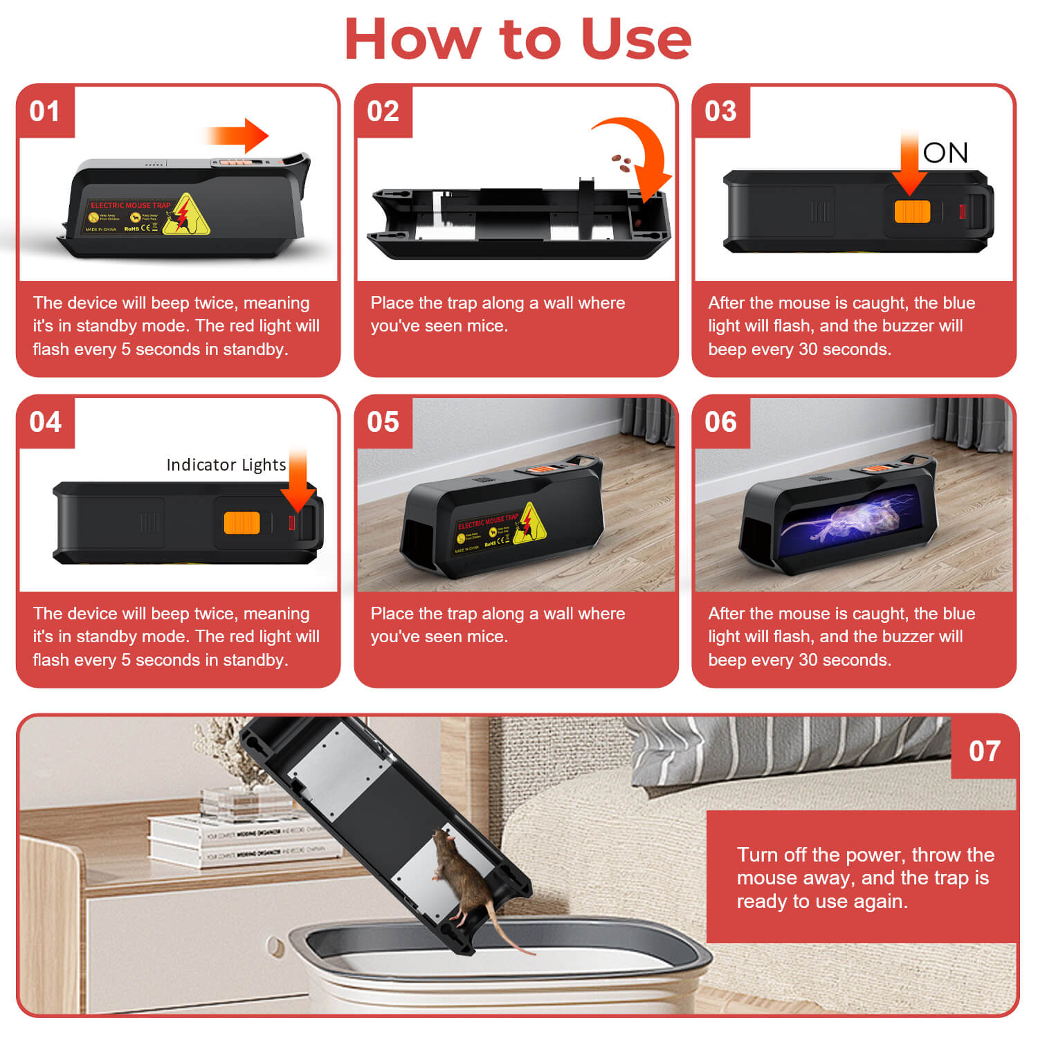 Electric Mouse Catcher（MK03） - x-pest
