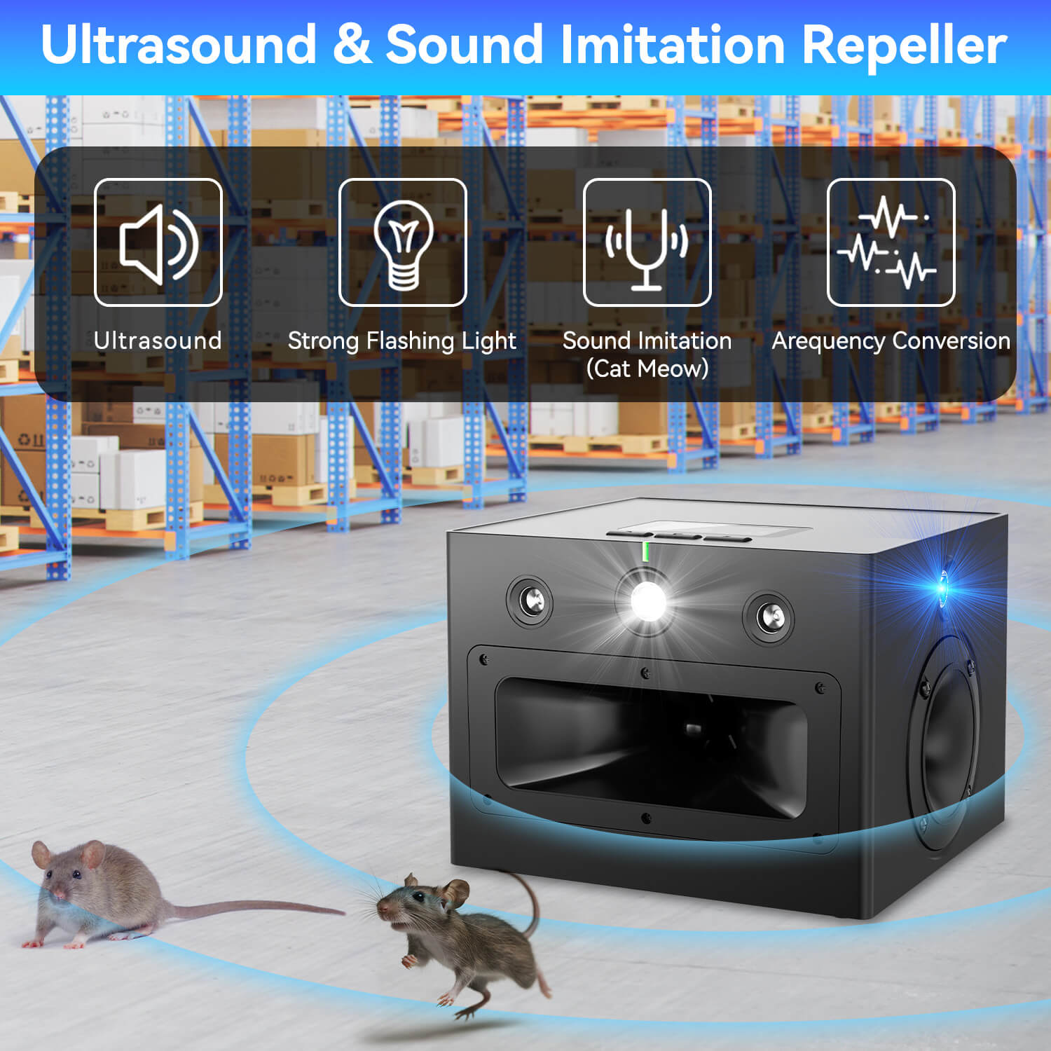 High Power Ultrasonic Rodent Repeller（AR25S） - x-pest