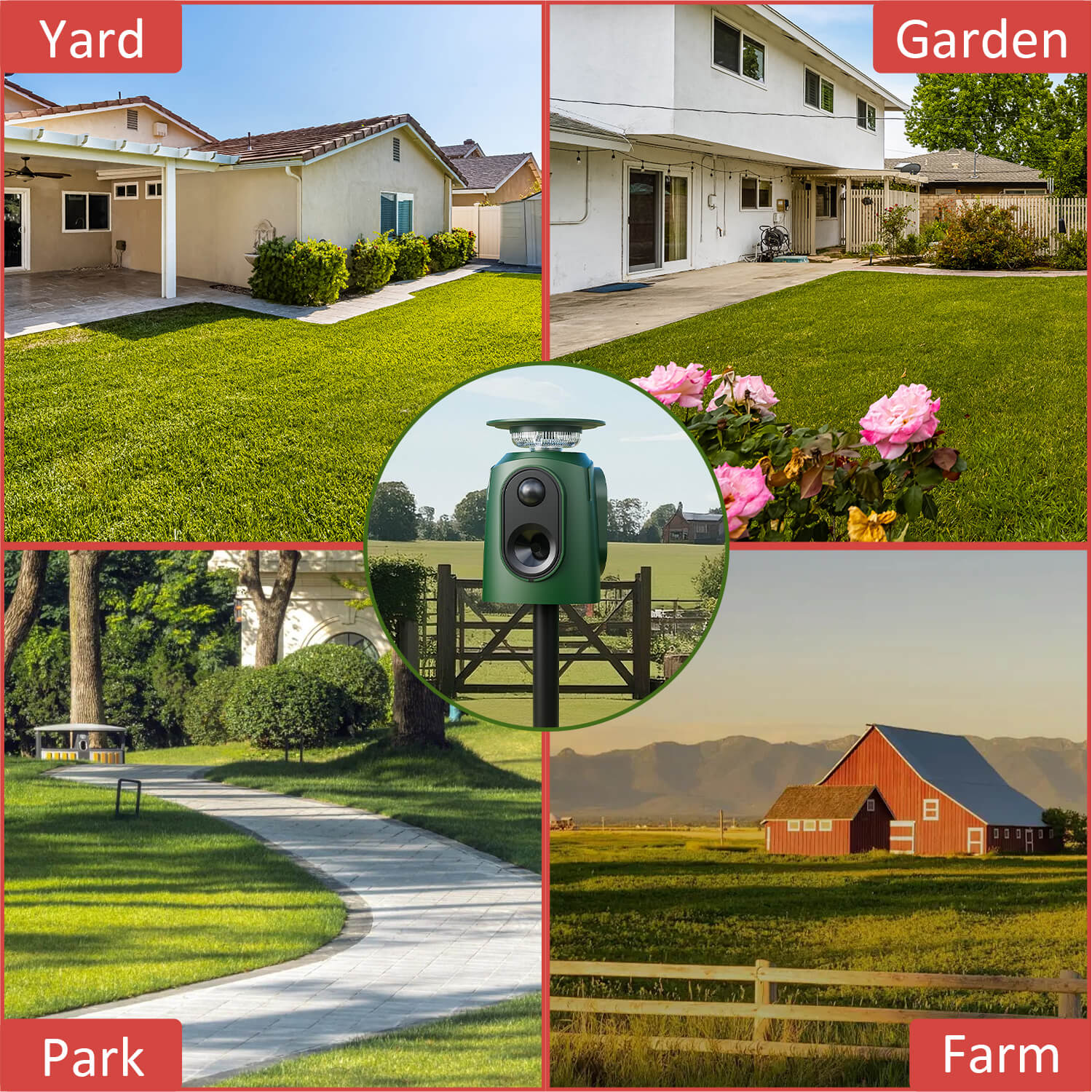360° Motion Activated Animal Deterrent（AR52） - x-pest
